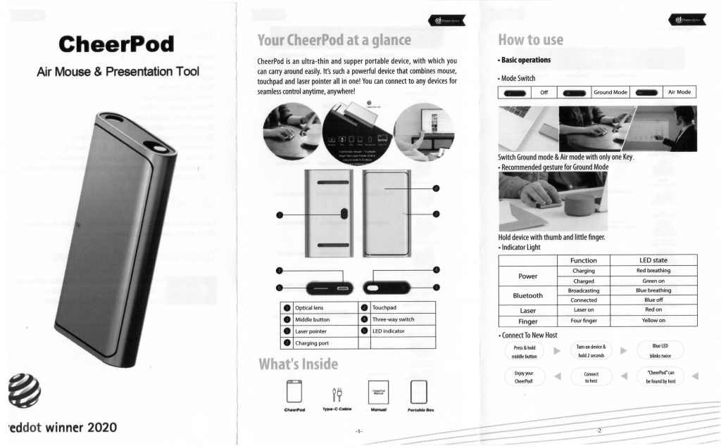 Geniale Gadgets (10): CheerPod - die Air-Maus mit dem Laserpointer - Der Digisaurier