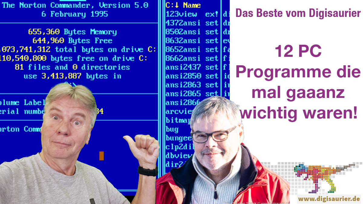 12 PC-Programme, die mal ganz wichtig waren - Der Digisaurier